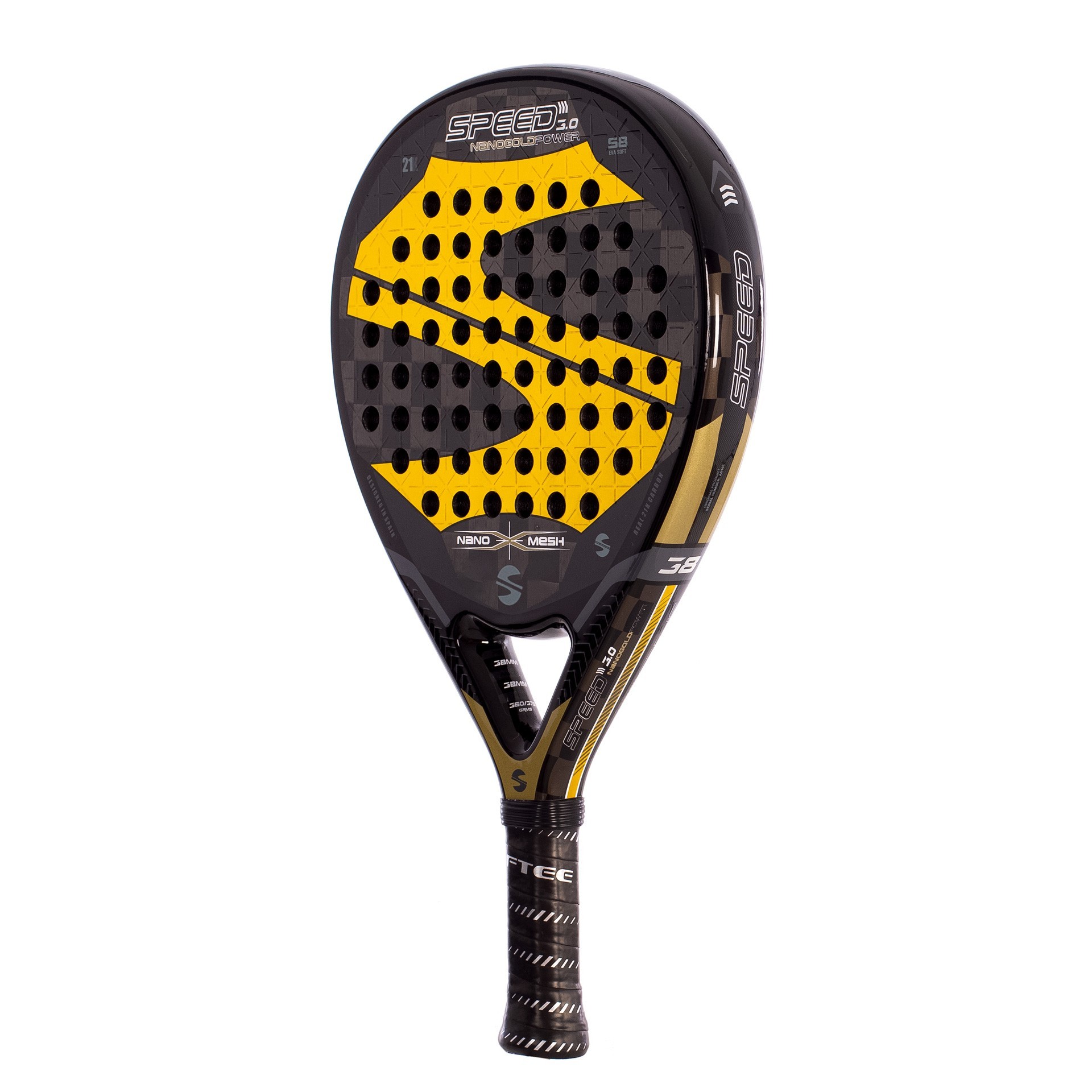 Pala Pádel Softee Speed Gold Power 3.0 Nano Mesh Palas Padel Genero ...