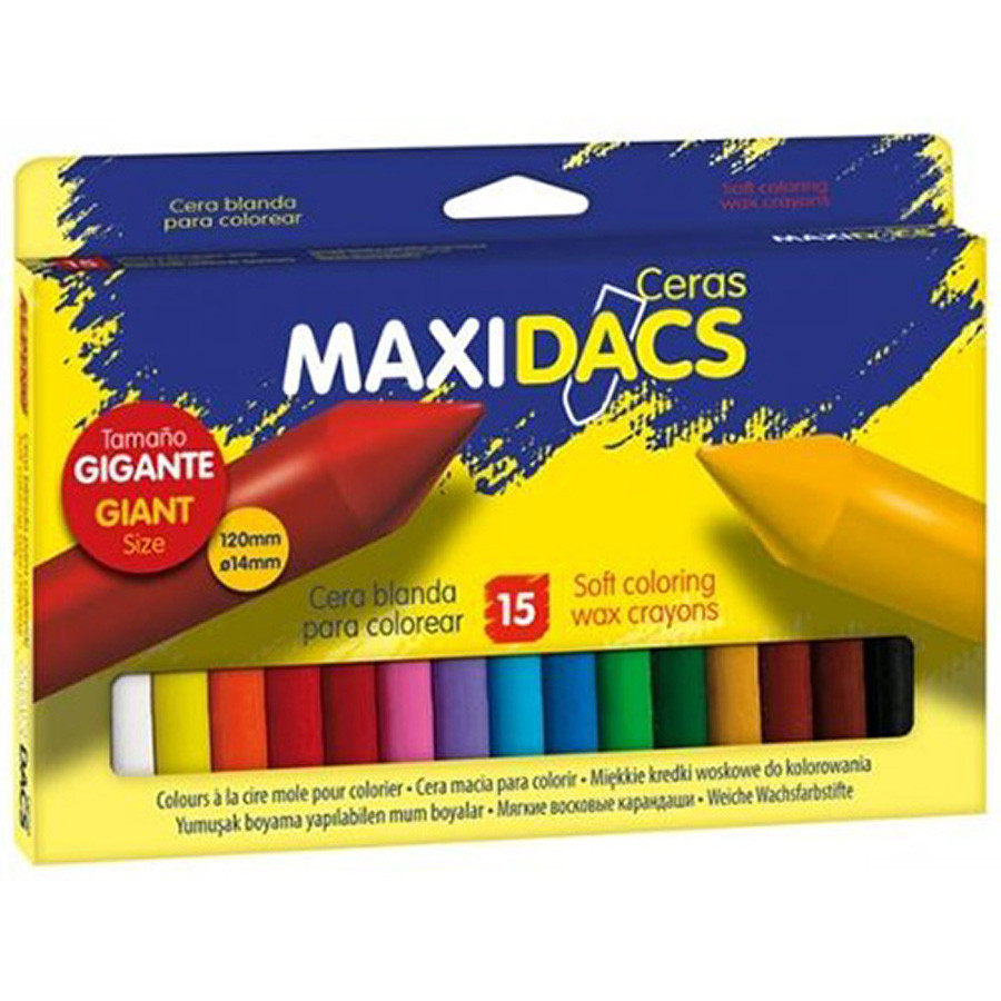 Cera de Colorear Maxidacs Colores Surtidos 15 Uds - Adrada.es Ceras ...