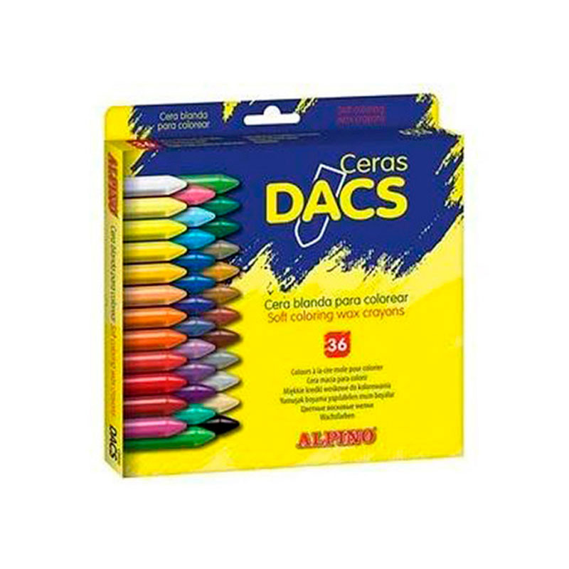 Ceras de Colorear Blandas Dacs 36Uds - Manualidades - Adrada.es Ceras ...