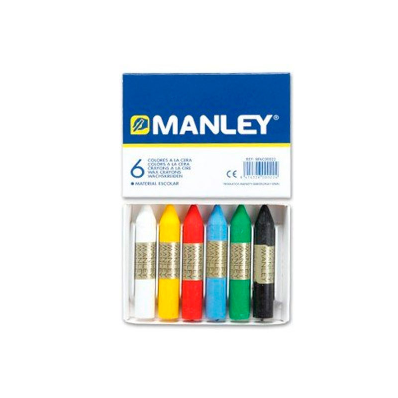 Ceras de Colorear Blandas Manley 6Uds - Manualidades - Adrada.es Ceras ...