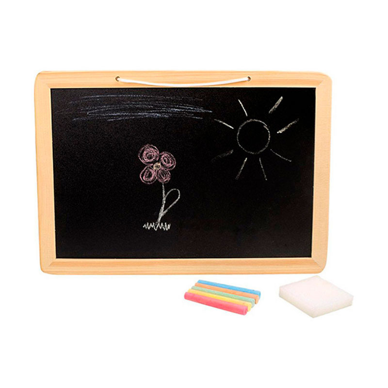 Pizarra de Madera con Tizas de Colores - Adrada.es Pizarras Medidas ...