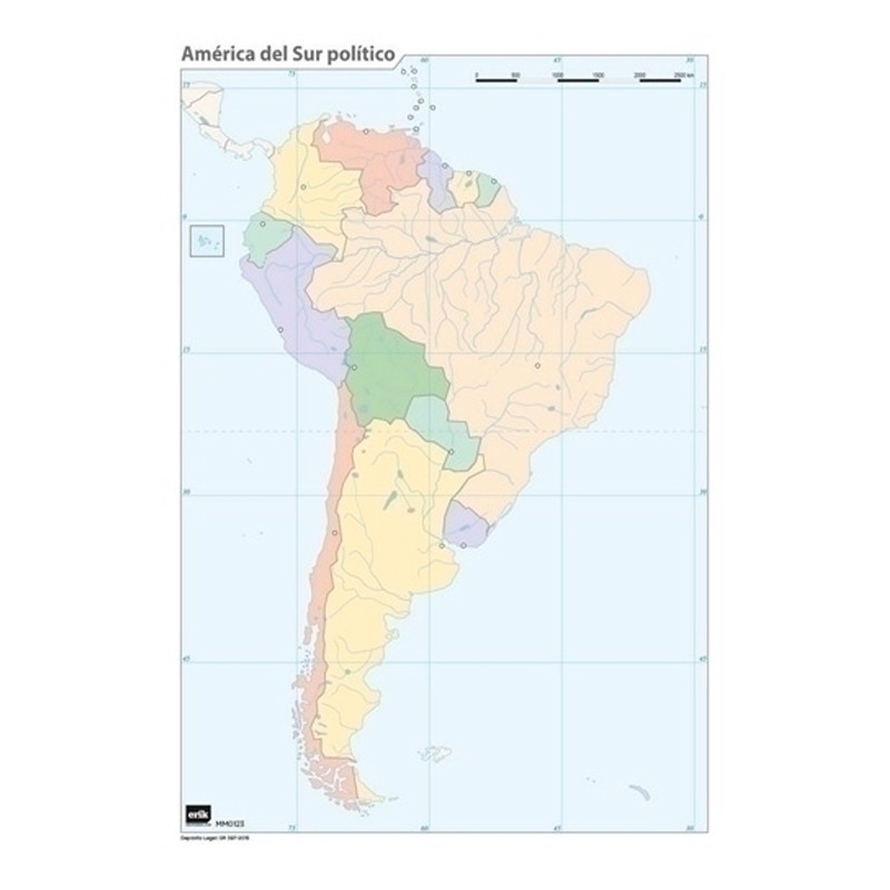 Mapa Mudo Politico America del Sur - Adrada.es