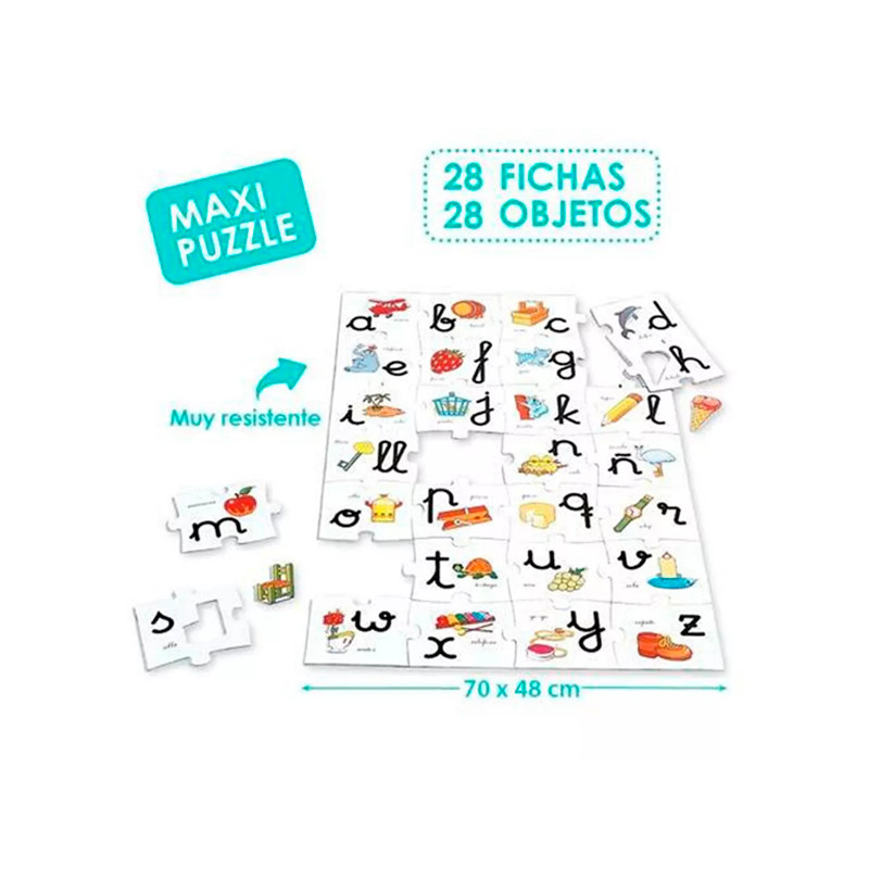 Puzzle Macro Abecedario Akros - Adrada.es Puzzle Material Cartón Puzzle ...
