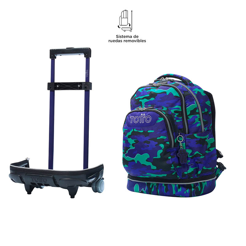 Mochila con ruedas escolar Totto desmontable Tiza Deep - Material ...