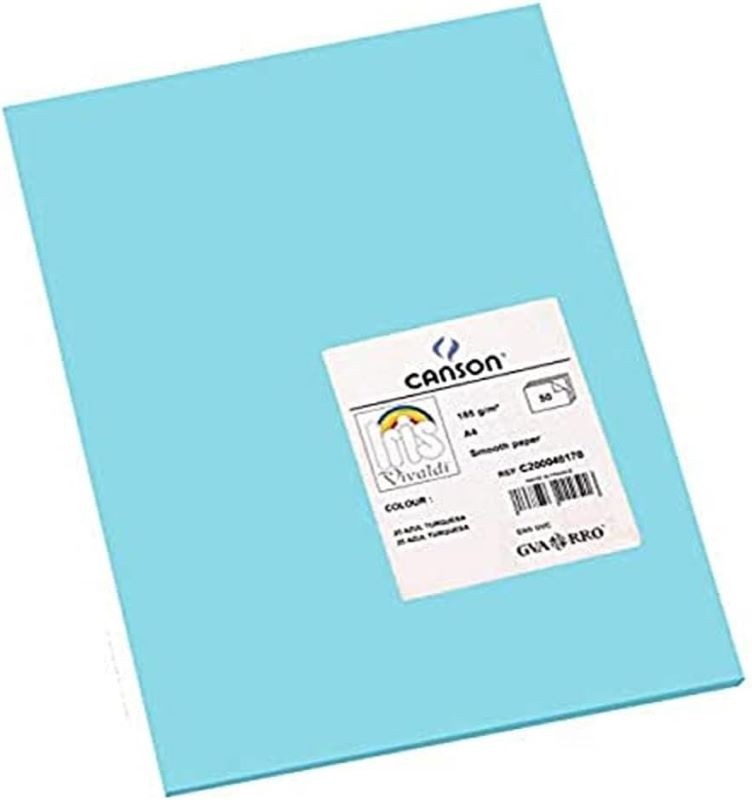 Cartulina a4 Azul Turquesa Canson - Adrada.es Cartulina Color Azul Cartulina Presentación ...