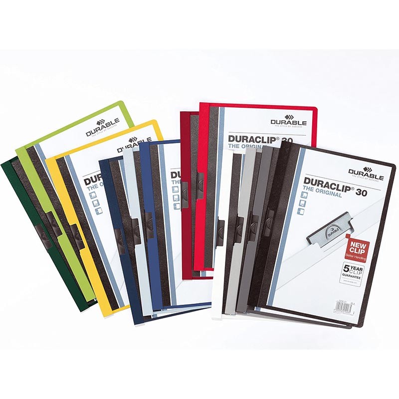 Carpeta de Pinzas a4 Duraclip Rojo 30 Hojas - Adrada.es